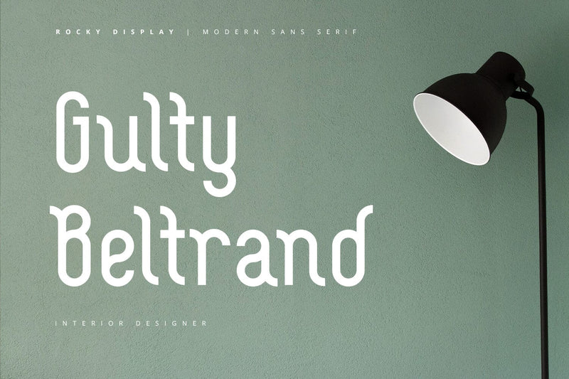 Rocky Display - Modern Sans Serif Font - So Fontsy