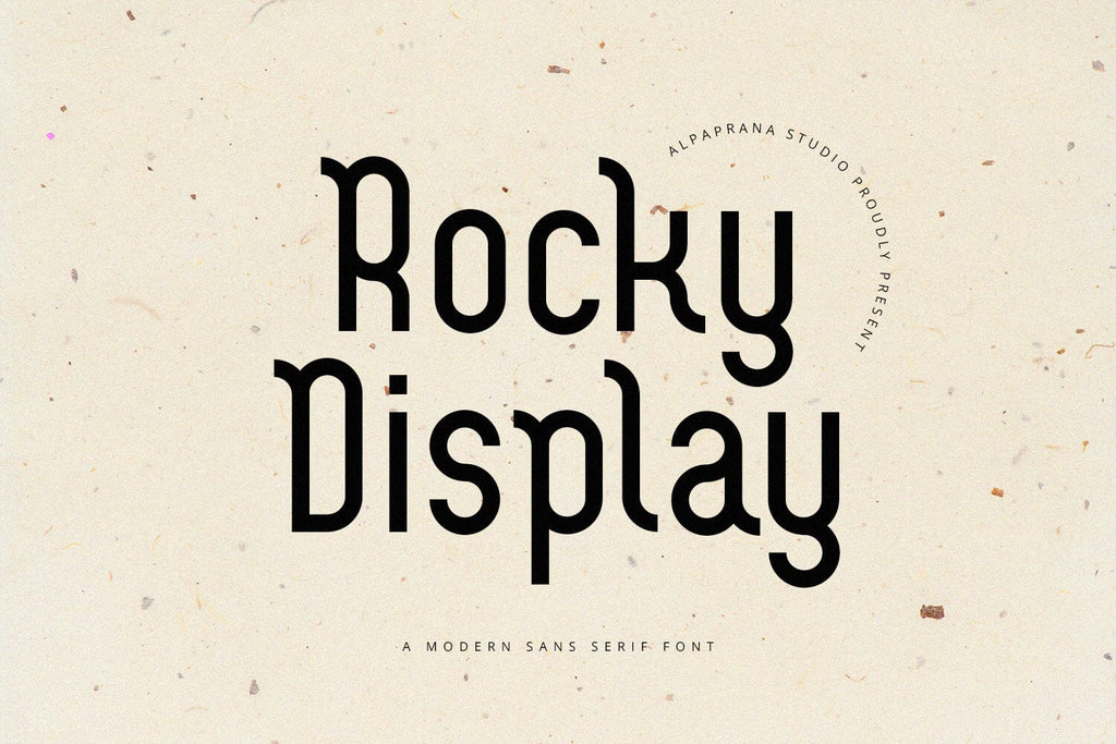Rocky Display - Modern Sans Serif Font - So Fontsy