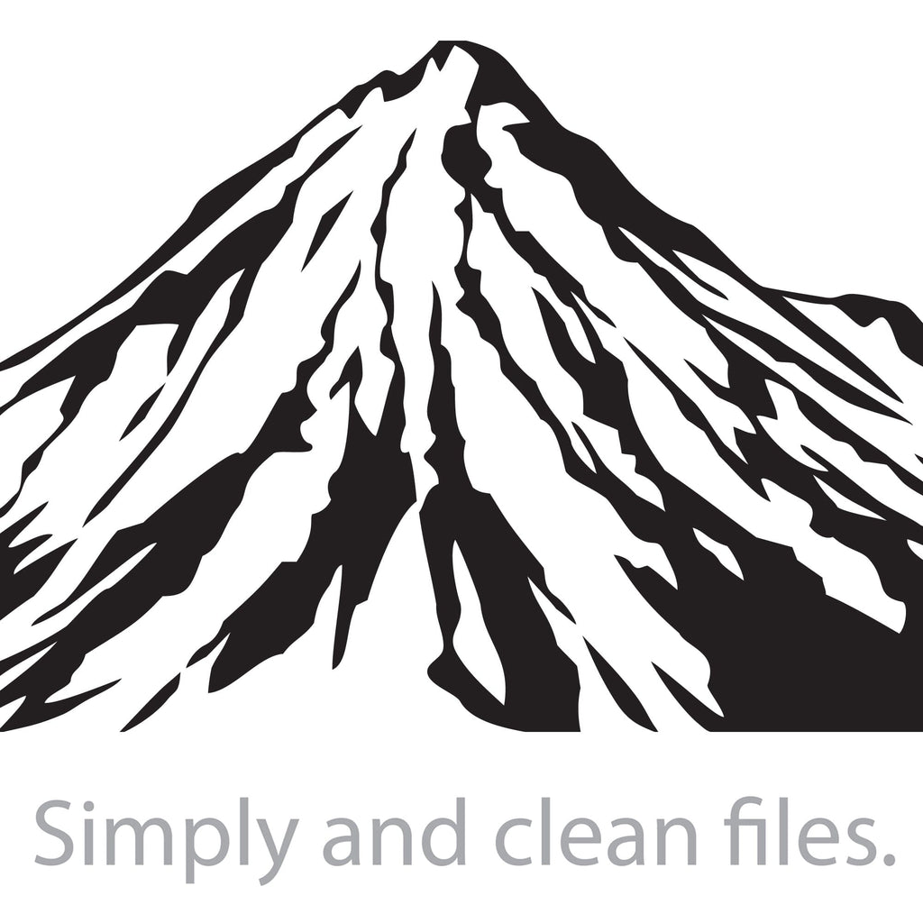 Rocky Mountain Landscape. Cut files for Cricut. Clip Art (eps, svg, pdf ...