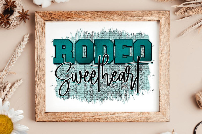 Rodeo sweetheart Sublimation PNG, Western Sublimation Design - So Fontsy