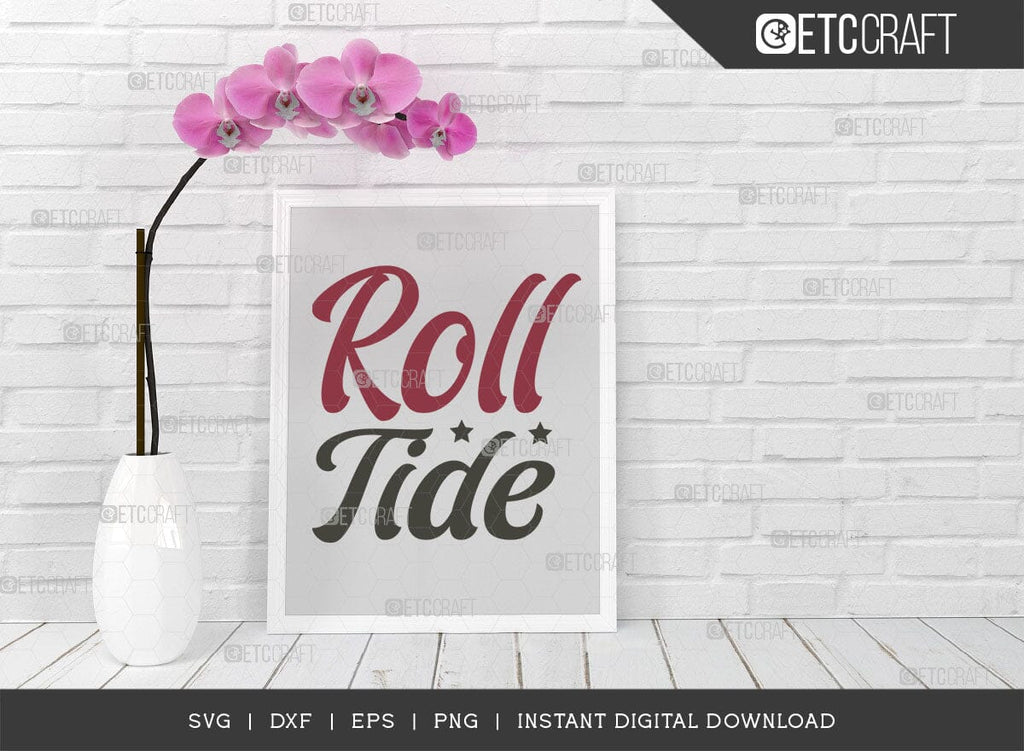 Roll Tide SVG C, Elephant Svg, Alabama Crimson Svg, Roll Svg, Tide Svg ...