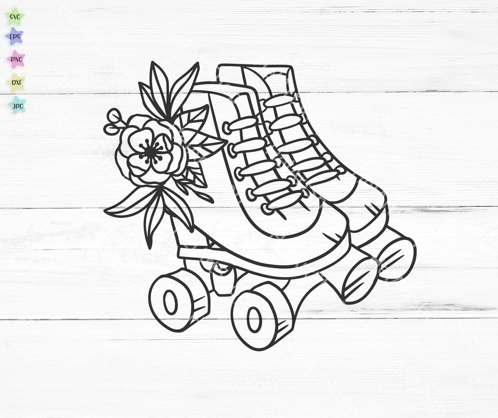 Roller Skate Svg - So Fontsy