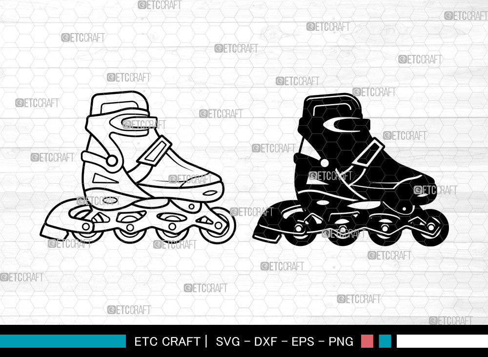 Roller Skates SVG, Roller Skates SVG, Roller Blades Svg, Roller Skating ...