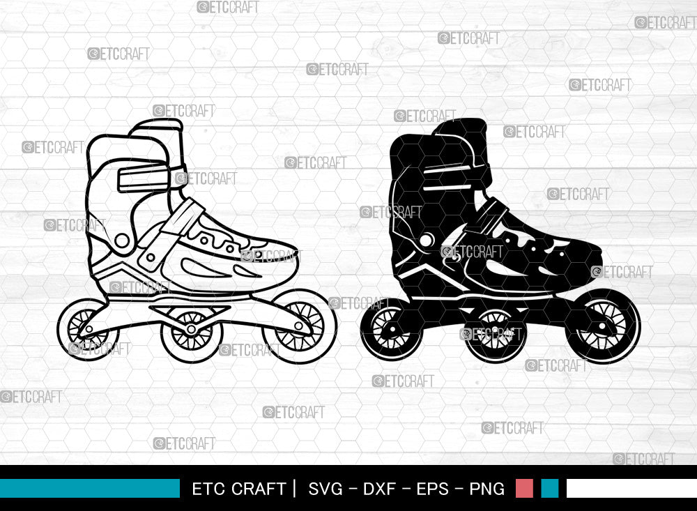 Roller Skates SVG, Roller Skates SVG, Roller Blades Svg, Roller Skating ...
