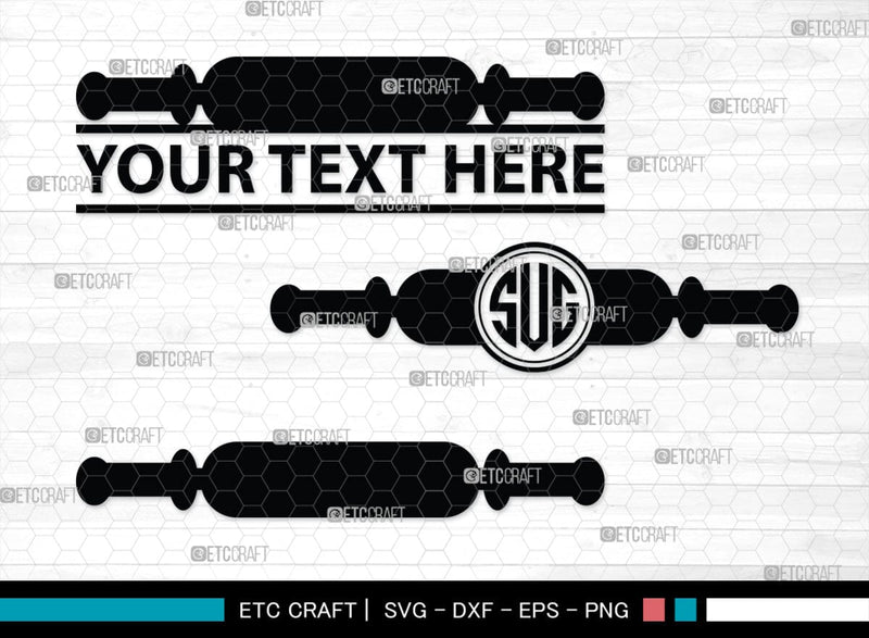 Rolling Pin Monogram, Rolling Pin Silhouette, Rolling Pin SVG, Kitchen ...