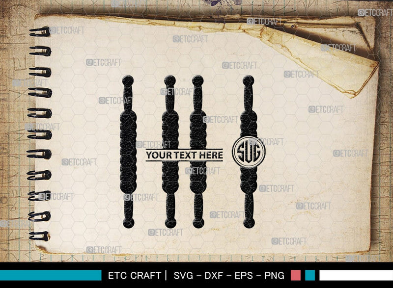 Rolling Pin Monogram, Rolling Pin Silhouette, Rolling Pin SVG, Kitchen ...