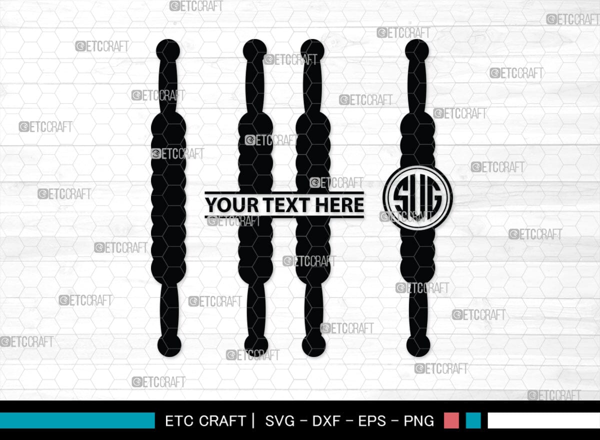 Rolling Pin Monogram, Rolling Pin Silhouette, Rolling Pin SVG, Kitchen ...