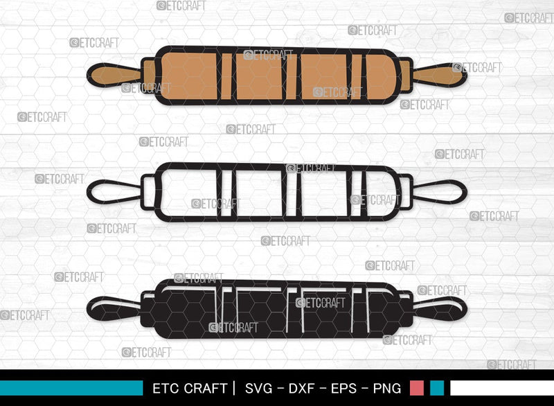 Rolling Monogram SVG | Kitchen Svg | Baking Svg | Bundle | Rolling Pin ...