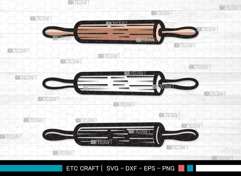 Rolling SVG | Kitchen Svg | Baking Svg | Bundle | Rolling Pin Clipart ...