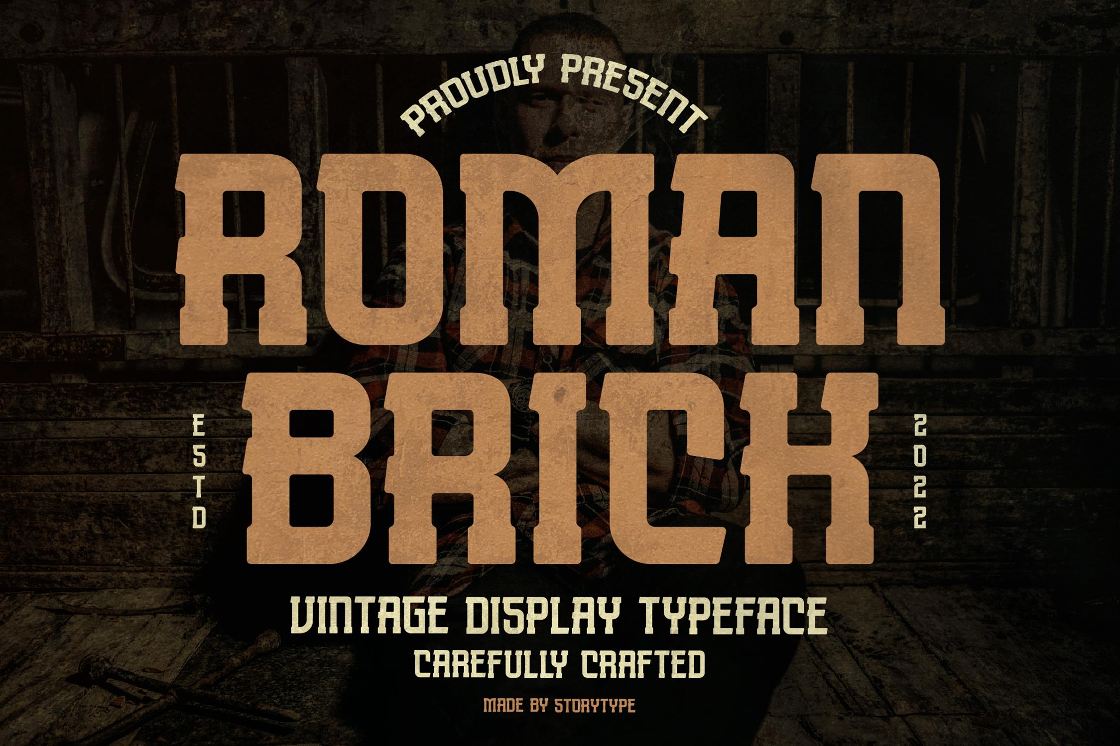 ROMAN BRICK Typeface - So Fontsy