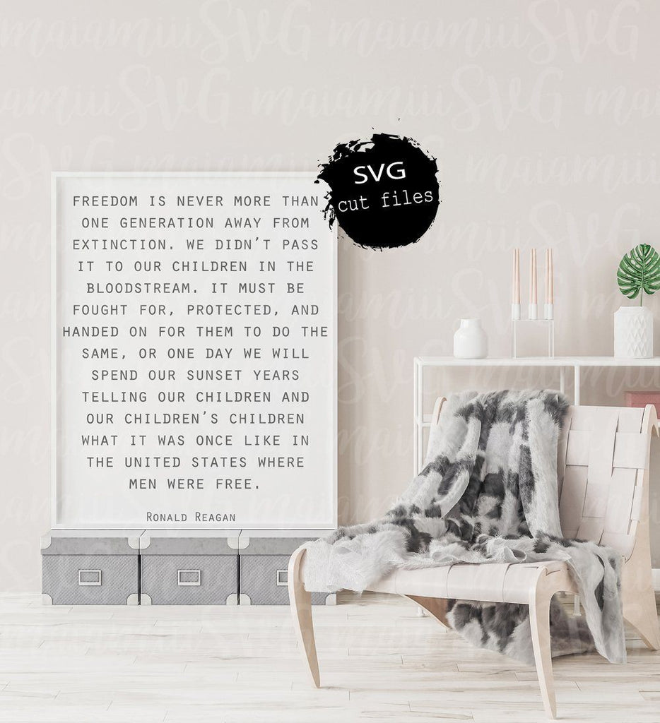 Ronald Reagan Quote Svg - So Fontsy