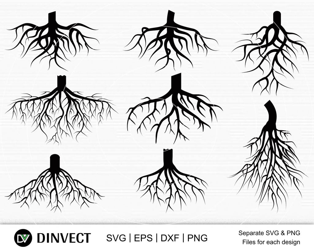 Roots SVG, Roots SVG Bundle, Tree roots SVG, family tree svg, Roots ...
