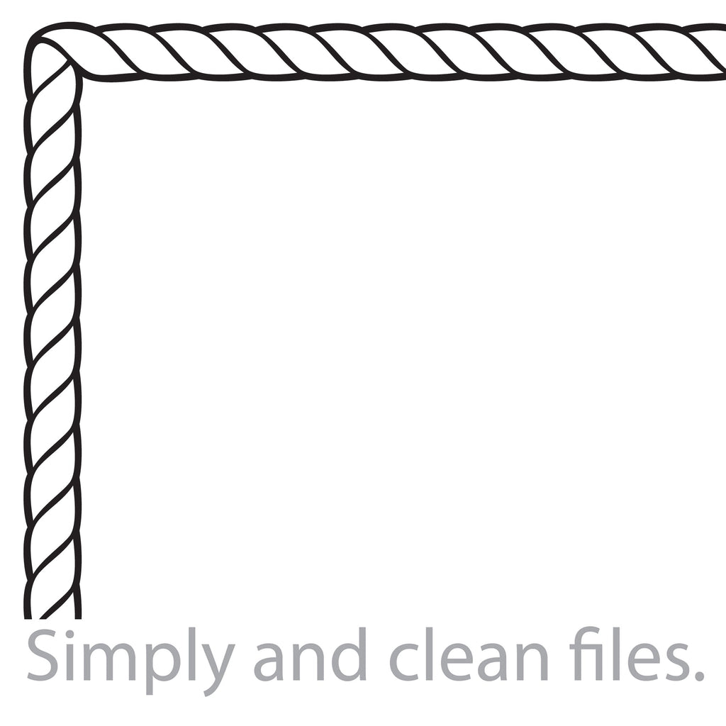 Rope frame. Cut files for Cricut. Clip Art silhouette (eps, svg, pdf ...