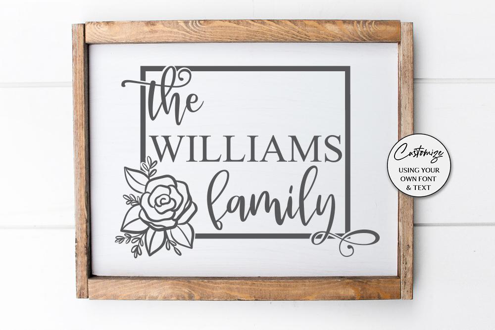 Rose Family Last Name Design - So Fontsy