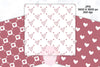 Rose Gold and White Valentines Digital Papers Backgrounds Set - So Fontsy