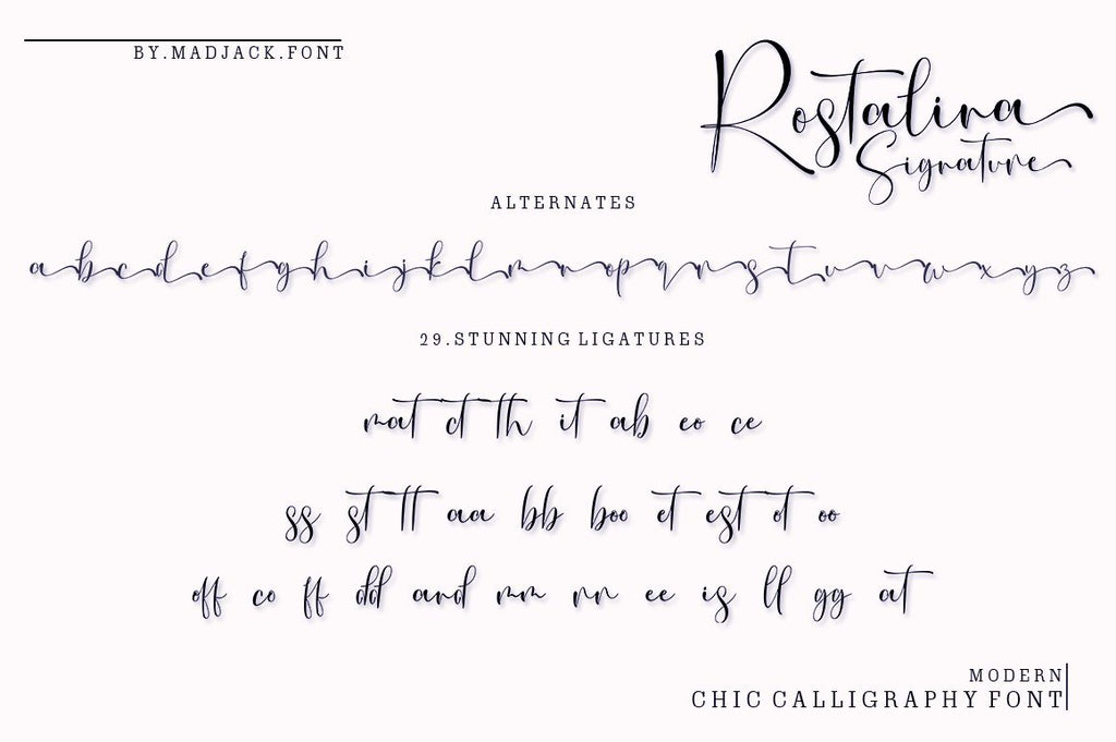 Rostalina Signature Script - So Fontsy