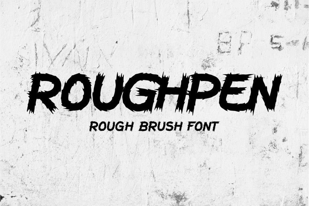 Roughpen - Rough Brush Font - So Fontsy