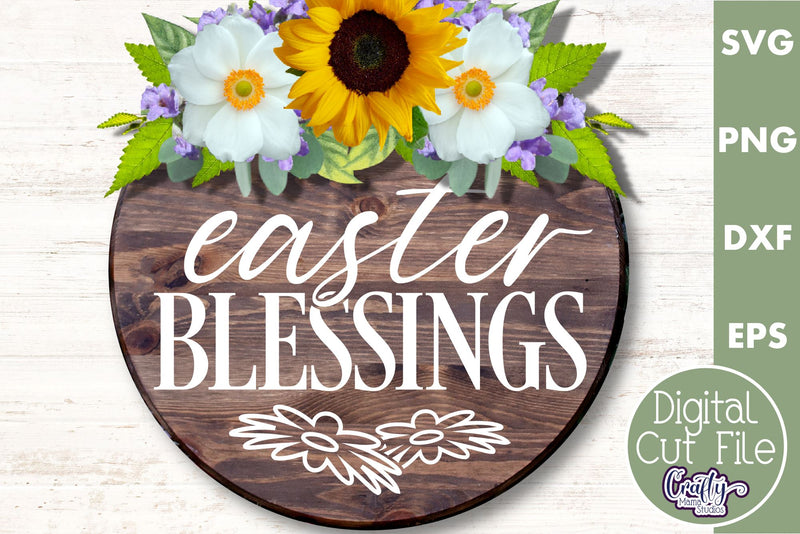 Round Easter Svg Bundle | Welcome Easter Sign | Door Sign - So Fontsy