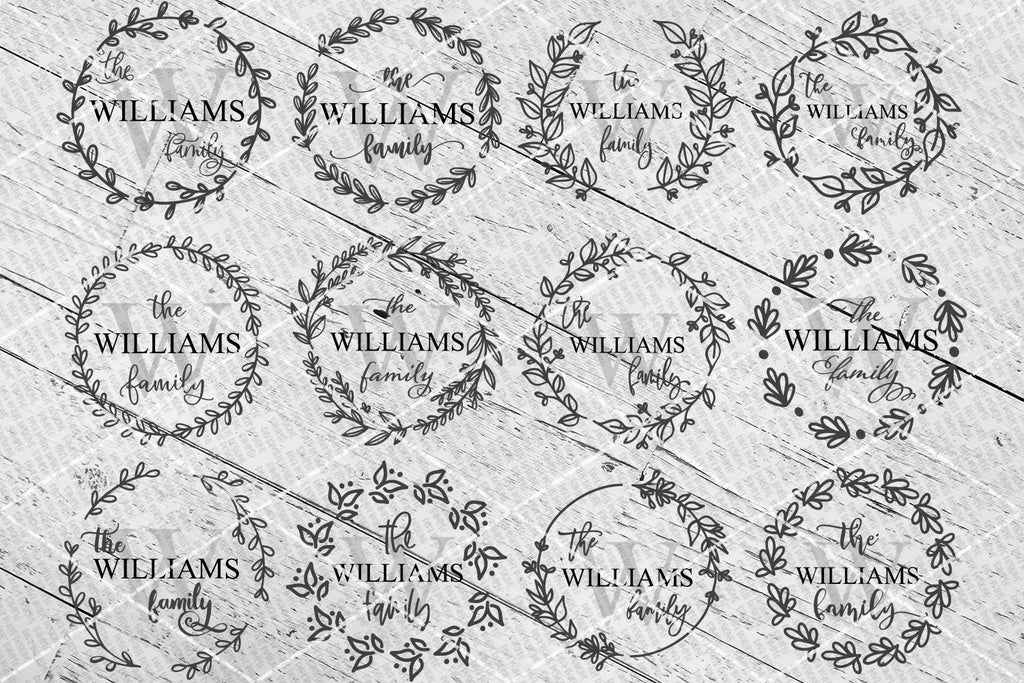 Round Monogram Sign Making Bundle | Farmhouse Sign Bundle | SVG Bundle ...