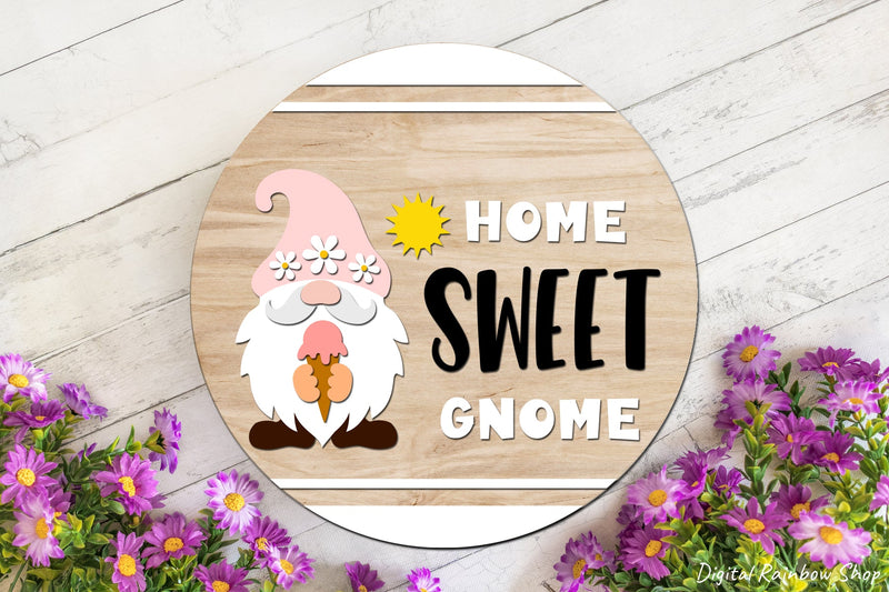 Round sign svg bundle, gnome signs, interchangeable sign - So Fontsy