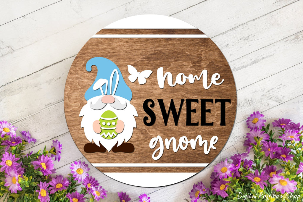 Round sign svg bundle, gnome signs, interchangeable sign - So Fontsy