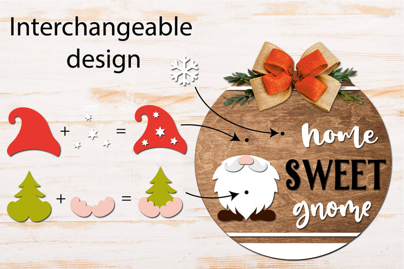 Round sign svg bundle, gnome signs, interchangeable sign - So Fontsy