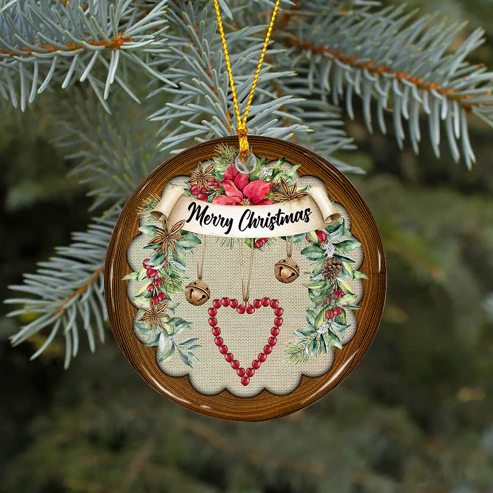Round Tin Can Lid Ornament Sublimation Design Round Ornament Template ...