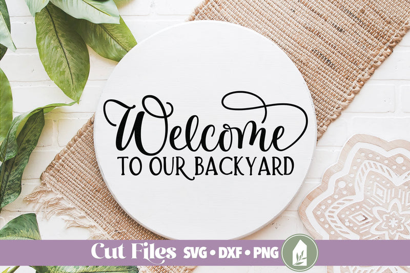 Round Welcome Sign SVG Bundle - So Fontsy