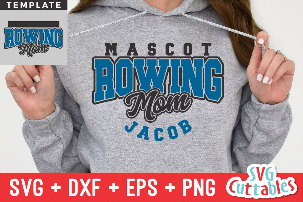 Rowing svg - Rowing Mom Template 001 - svg - dxf - eps - png - Cut Fil ...
