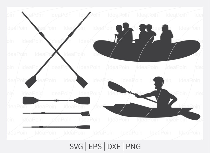 Rowing SVG, Rowing SVG Bundle, Rowing Oar Svg, Rowing Silhouette, kayak ...