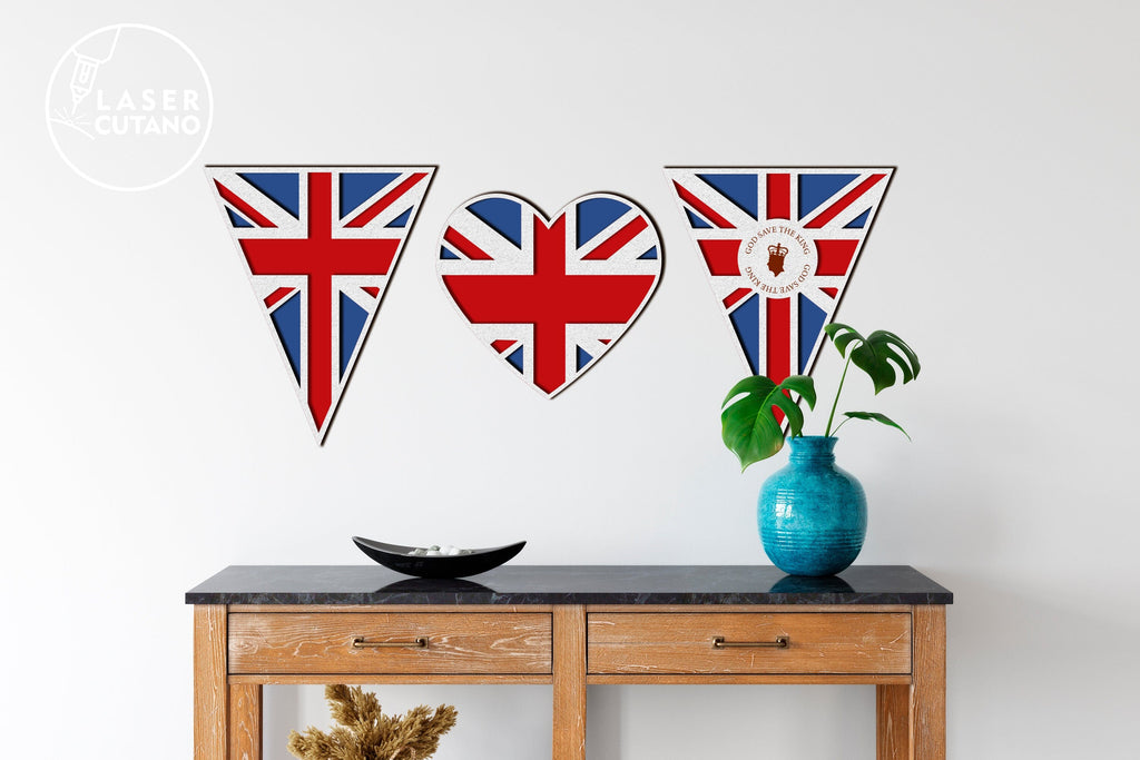 Royal Coronation Decorations Bundle Multilayer Laser Cut Files, Mandala ...