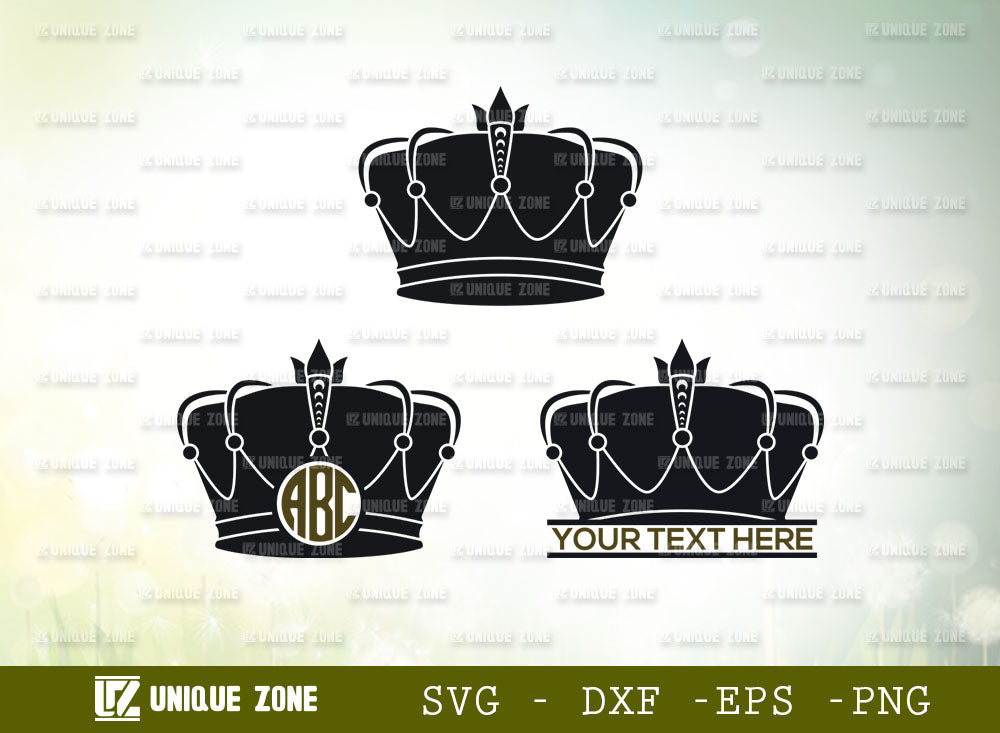 Royal Crown Monogram SVG Cut File, Crown Svg, Princess Crown Svg ...