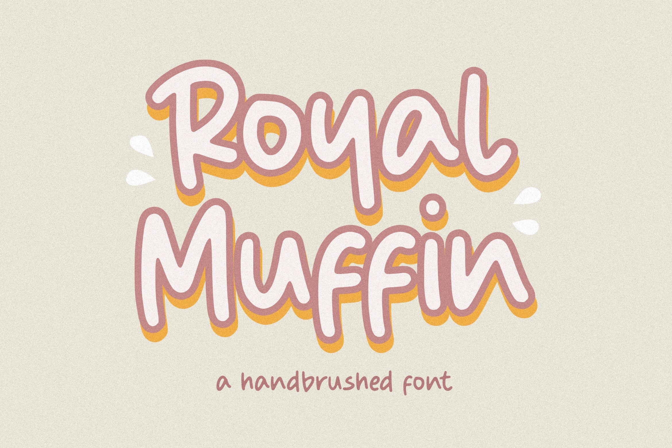 Royal Muffin Letter Hand-Brushed Font - So Fontsy