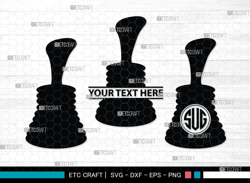 Rubber Plunger Monogram, Rubber Plunger Silhouette, Bathroom Svg ...
