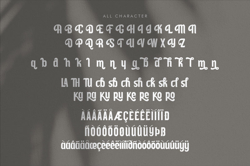 Rublack Typeface - So Fontsy