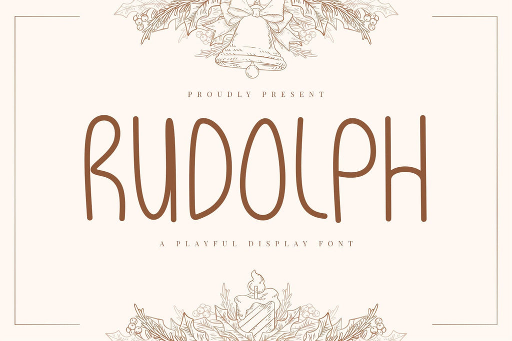 Rudolph - Playful Display Font - So Fontsy