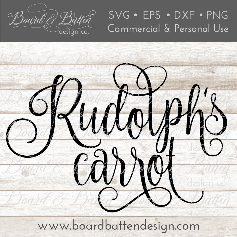 Rudolph’s Carrot SVG File - So Fontsy
