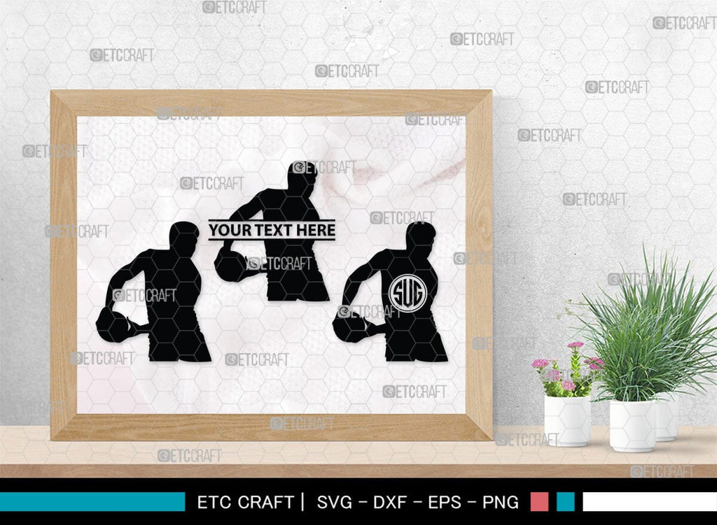Rugby Player Monogram, Rugby Player Silhouette, Rugby Player SVG ...