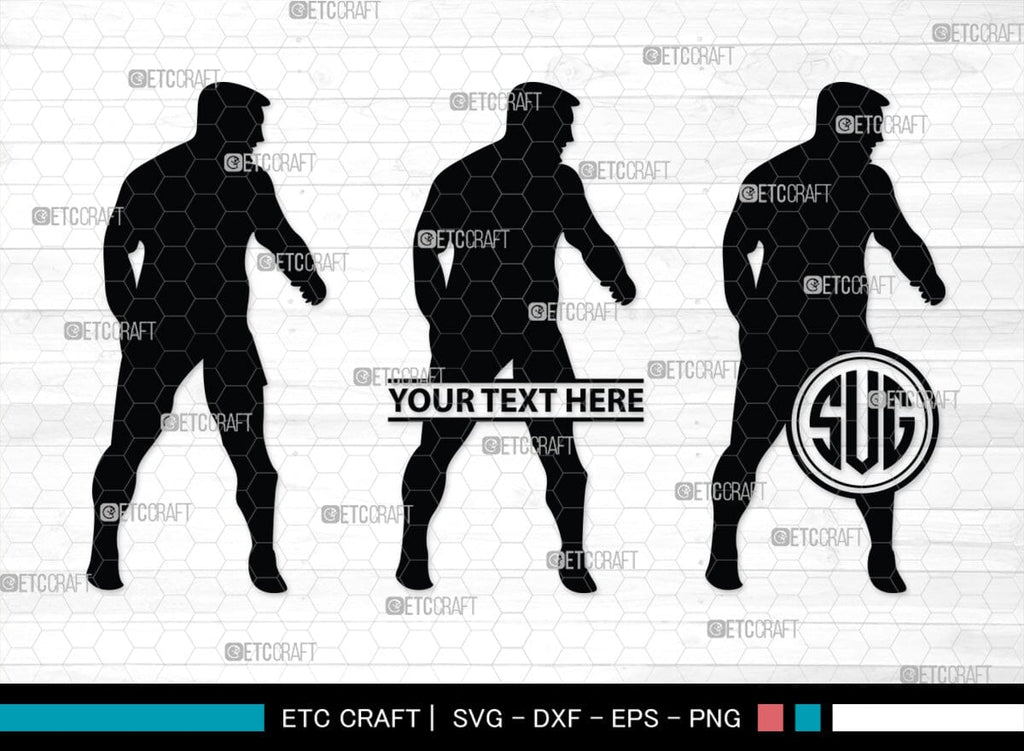Rugby Player Monogram, Rugby Player Silhouette, Rugby Player SVG ...
