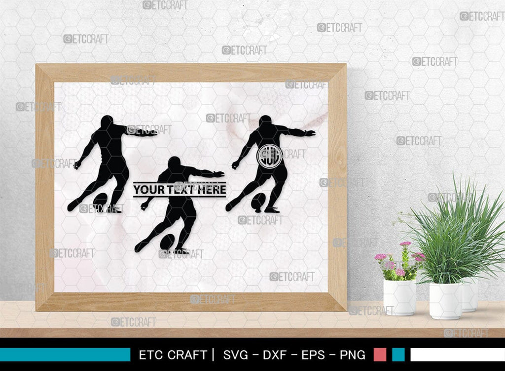 Rugby Player Monogram, Rugby Player Silhouette, Rugby Player SVG ...
