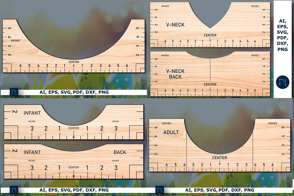 Ruler SVG, T-shirt Alignment Tool bundle - So Fontsy