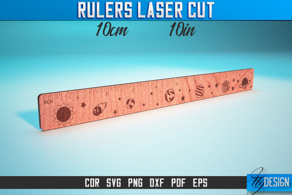 Rulers Laser Cut SVG | Rulers SVG Design | CNC Files - So Fontsy