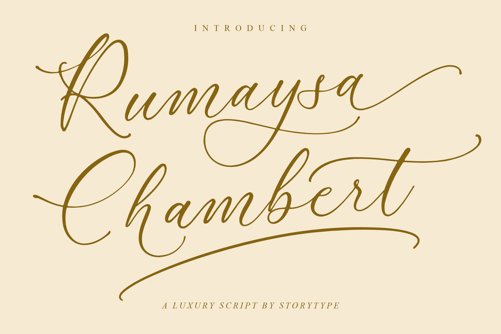 Rumaysa Chambert Luxury Script - So Fontsy