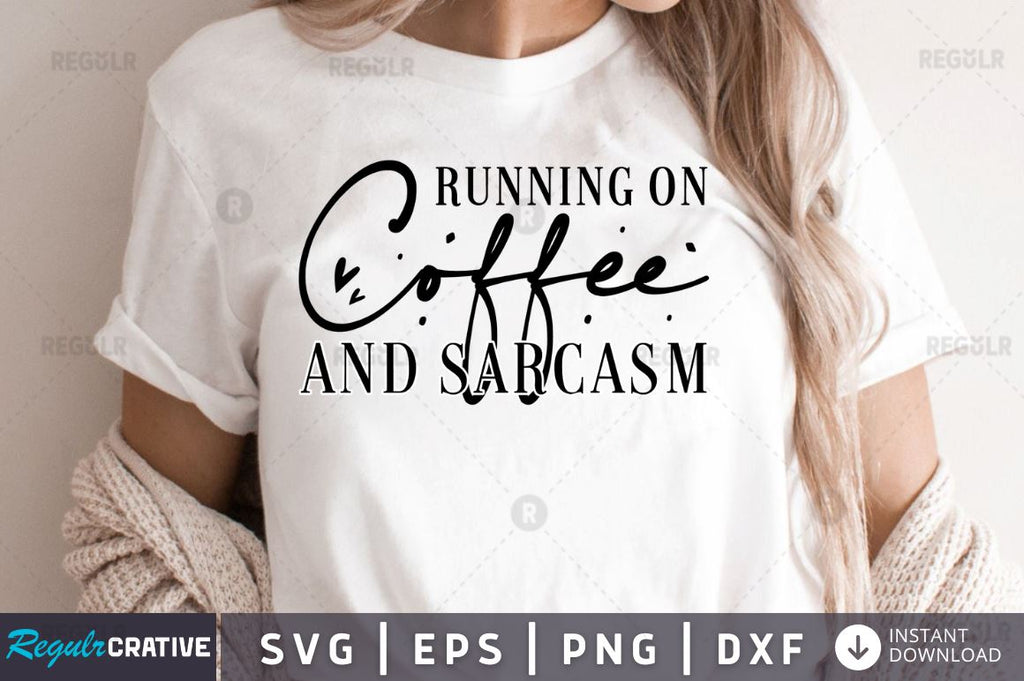 Running on coffee & sarcasm SVG - So Fontsy