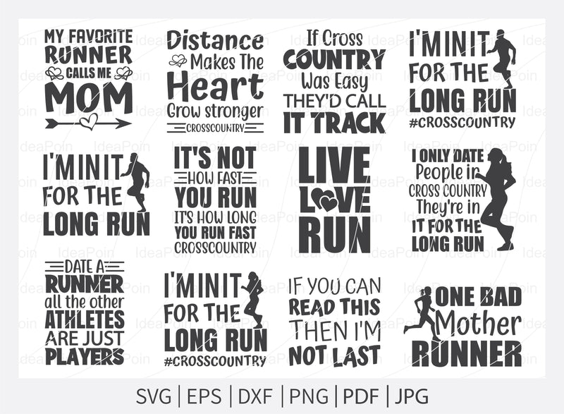 Running SVG, Cross Country Runner Svg, Running Svg Bundle , Run Svg ...