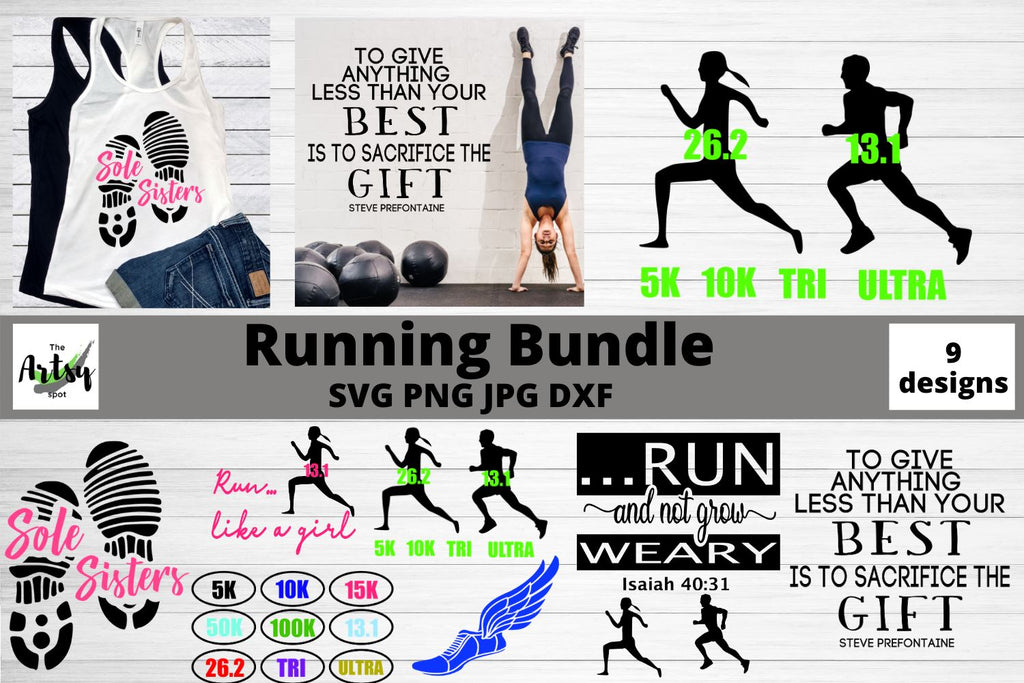 running svg, Runner svg, Running bundle, Running quote svg - So Fontsy
