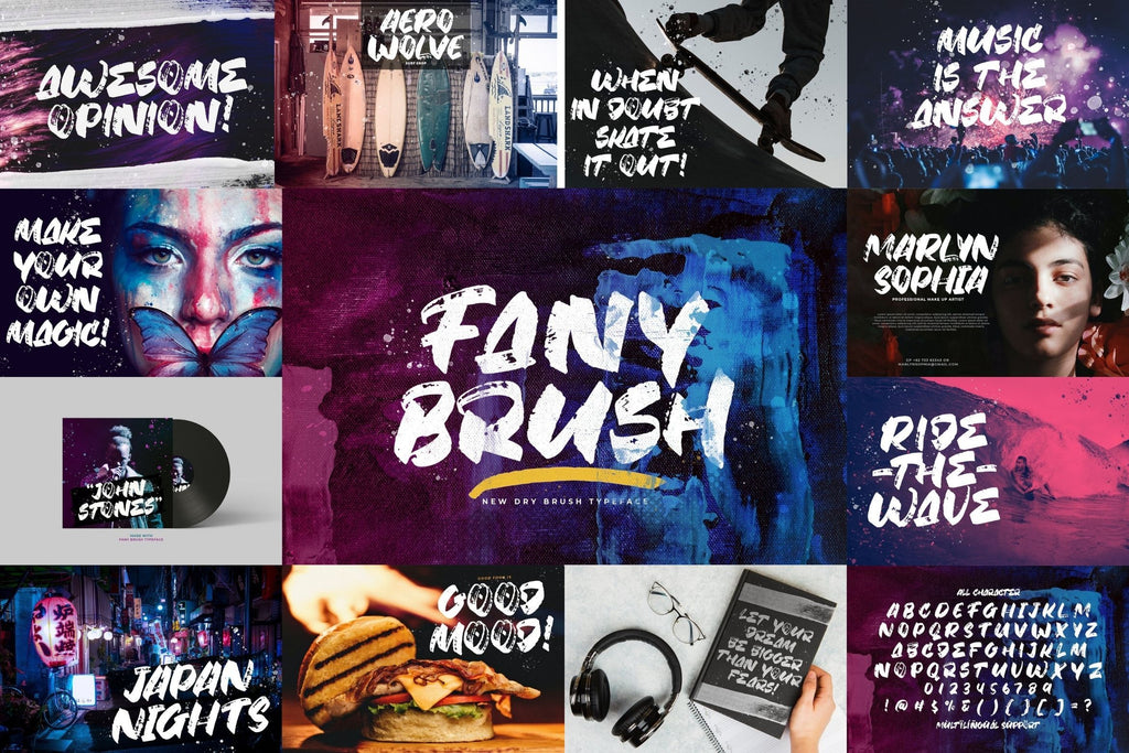 rush Textured Font Bundle Vol. 1 - So Fontsy