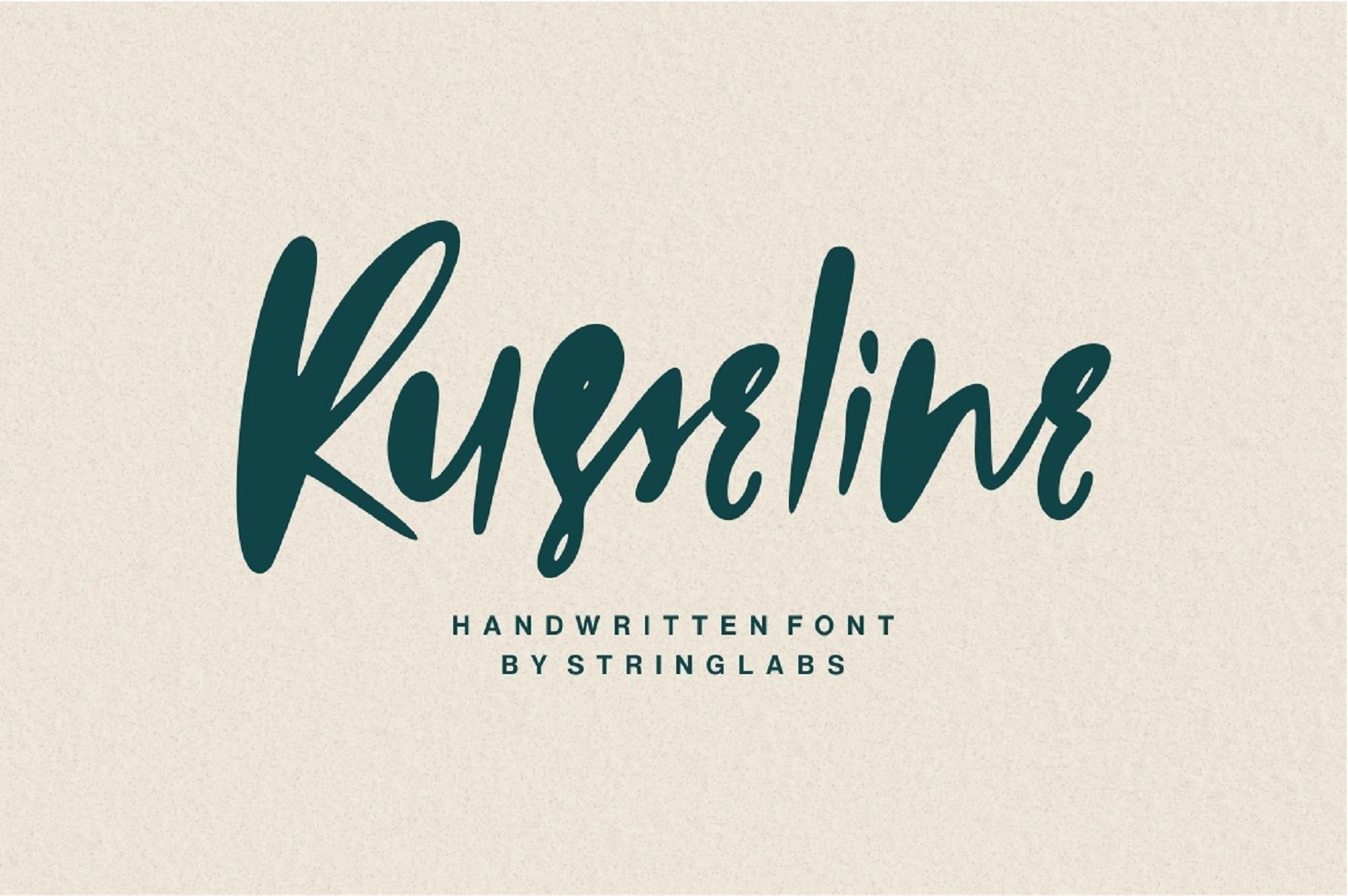 Russeline - Handwritten Font - So Fontsy