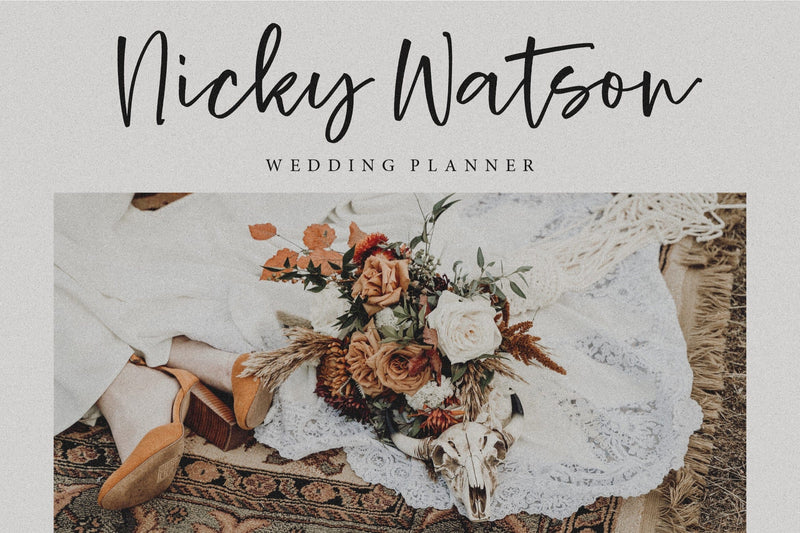 Rustic Wedding Modern Calligraphy Font - So Fontsy