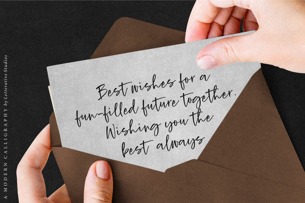 Rustic Wedding Modern Calligraphy Font - So Fontsy